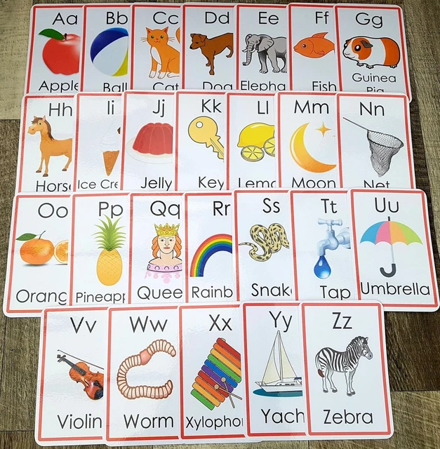 Large Alphabet Flash Cards FOR SALE! - PicClick UK