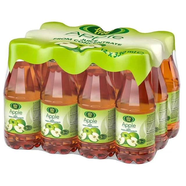 JUICE TREE APPLE From Concentrate Bottle Kids Lunch Box Pack 12*330ml £ ...