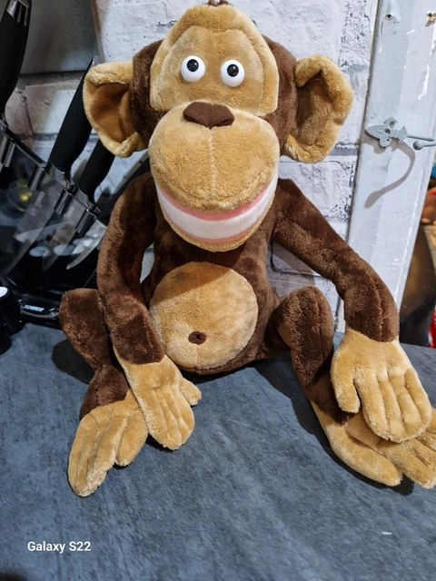 RUSS BERRIE DREAMWORKS Madagascar Mason Monkey 18" Plush Toy 2005 £15. ...