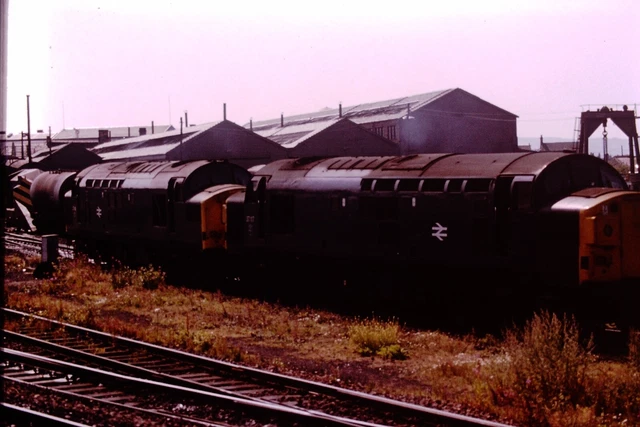 1980S BRITISH RAIL BR Diesel Loco 37xxx ? Scotland Railway Slide 1996 £ ...
