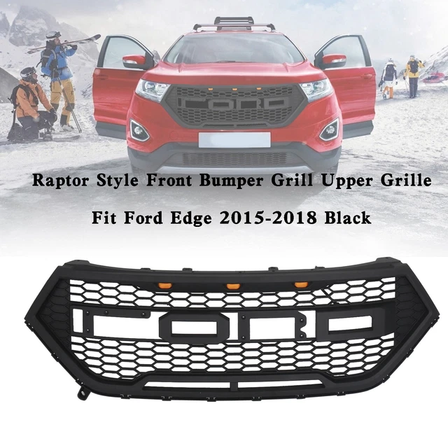 RAPTOR STYLE FRONT Bumper Grill Upper Grille Fit Ford Edge 2015-2018 ...