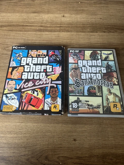 GRAND THEFT AUTO: Vice City (PC, 2002) + Grand Theft Auto San Andreas ...