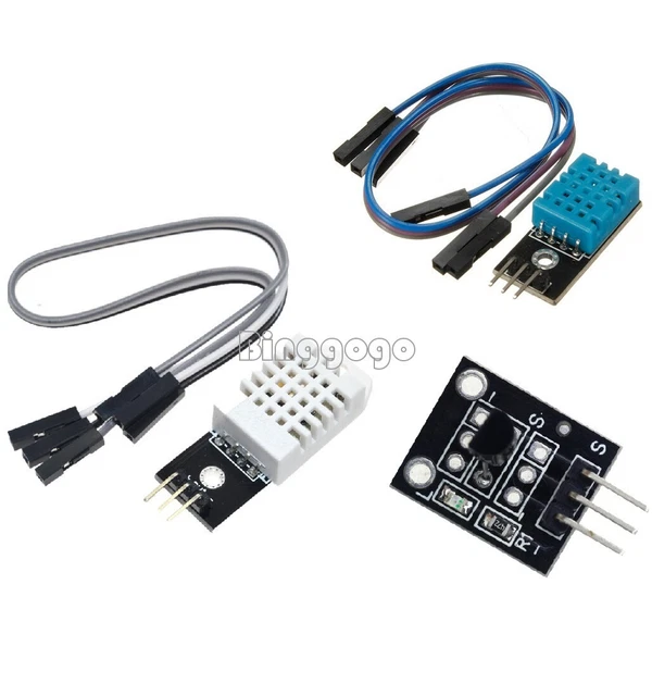 NEW DHT22/AM2302 DHT11 DS18B20 Digital Temperature and Humidity Sensor ...