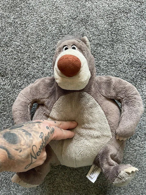 DISNEY STORE BALOO Bear The Jungle Book Stamped Plush Soft Toy 12” Free ...