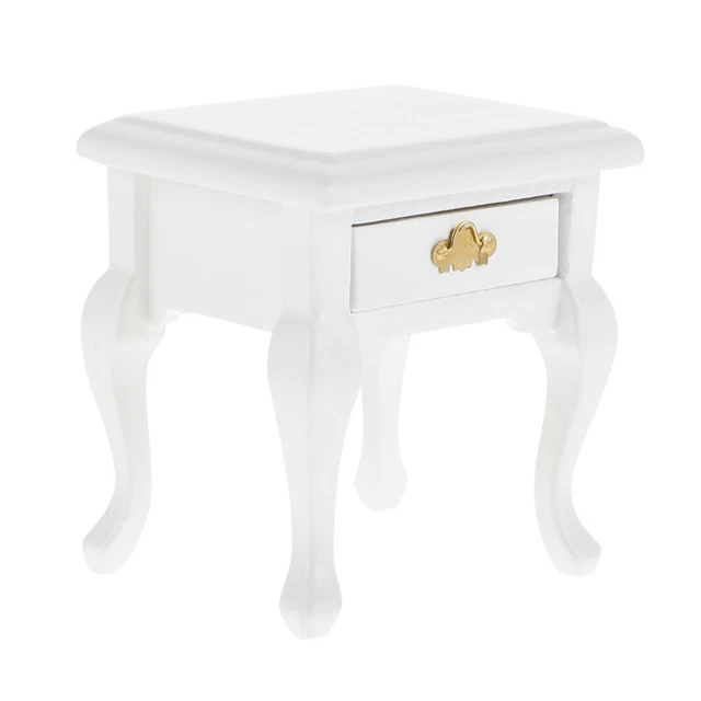 MINI HOUSE DECOR Furniture Dollhouse Bedside Table Bedroom Accessory £9 ...