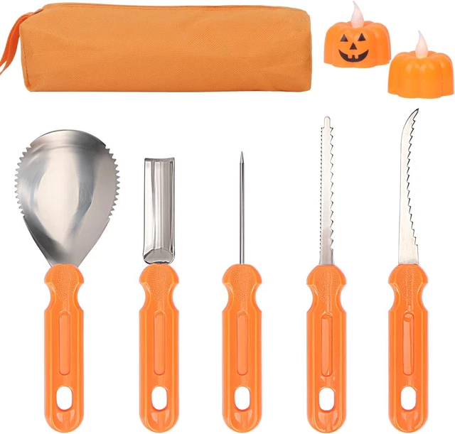 KIT INTAGLIO ZUCCA Halloween,7 Pezzi Kit Intaglio Zucca Halloween Set ...