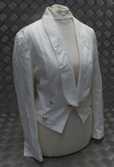 NO2BW MESS JACKET British Female Officer White Naval Uniform Anchor ...