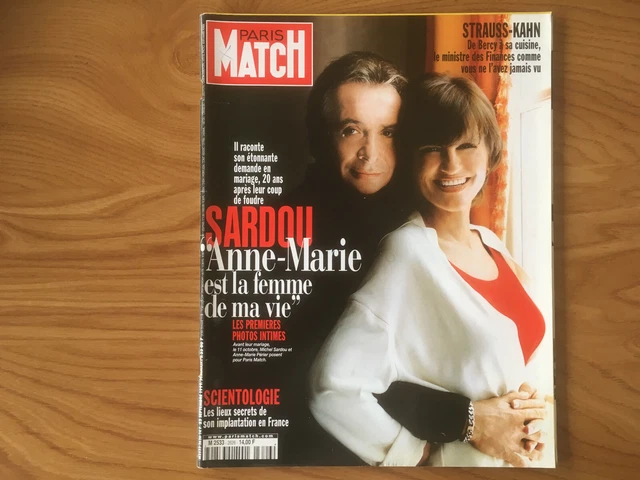 PARIS MATCH N°2696 25/01/01 Sardou Anne Marie Inès Sastre Parlier ...