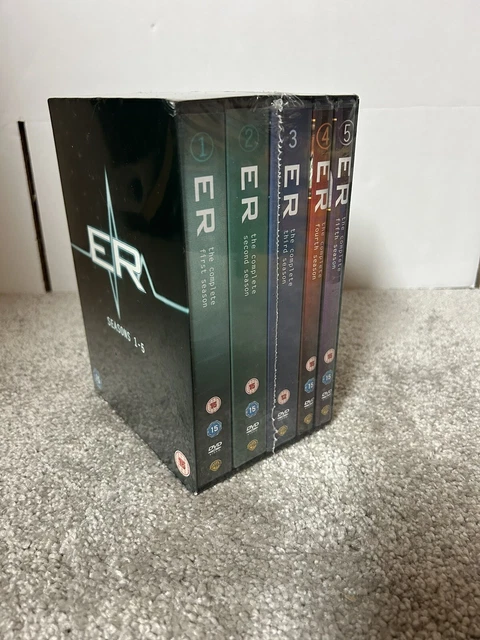 ER: SEASONS 1-5 (DVD) Anthony Edwards Eric La Salle George Clooney NEW ...