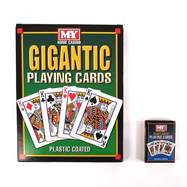 MY DECK OF giant playing cards a4 waterproof - ideal for parties garden ...