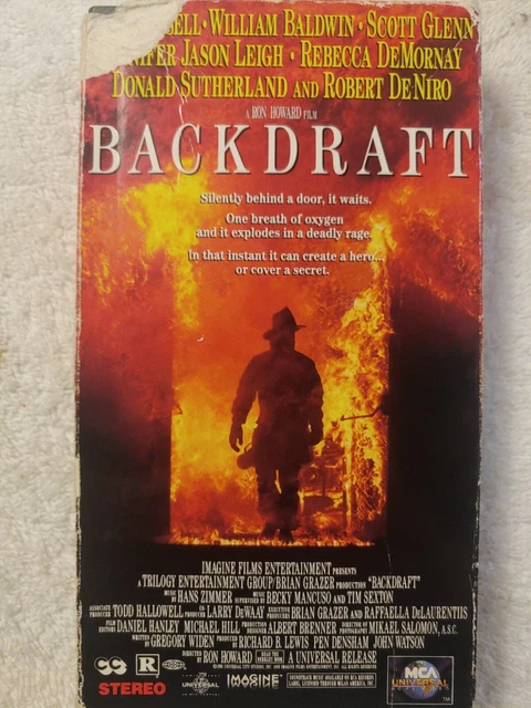 BACKDRAFT VHS - Kurt Russell - William Baldwin - £4.53 - PicClick UK