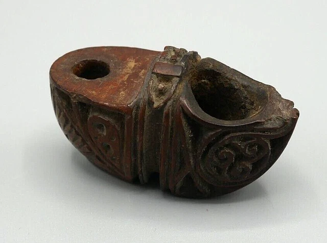 PIPE BRETONNE EN bois sculpté, Sabot, Hermine, Triskell, 1900 EUR 80,00 ...