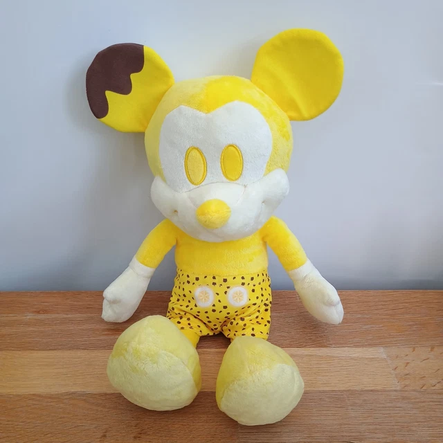 DISNEY MICKEY MOUSE Banana Split Yellow 17" Soft Toy Plush Whitehouse ...