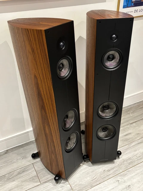 ACOUSTIC ENERGY CORINIUM Floor Standing Speakers In Tectona Wood Finish ...