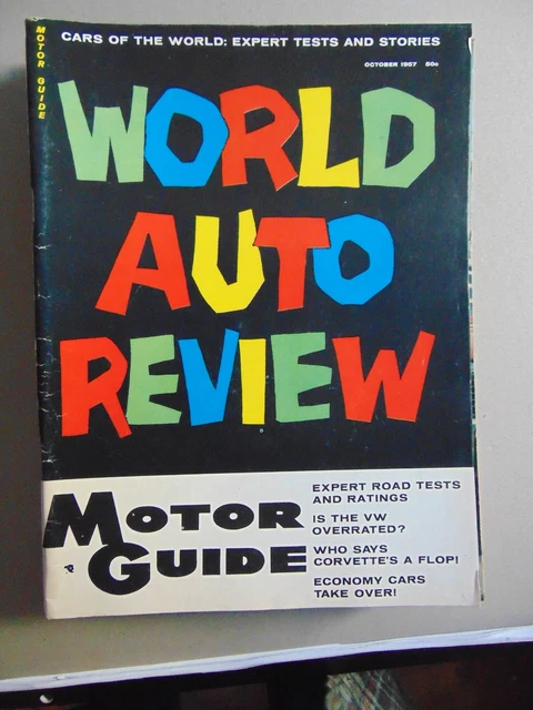 WORLD AUTO REVIEW Magazine October 1957 Motor Guide $7.50 - PicClick