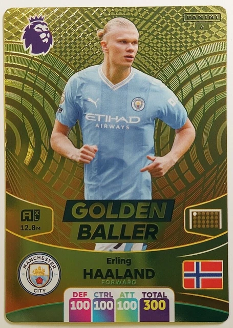 ERLING HAALAND - GOLDEN BALLER - PANINI ADRENALYN XL 2024 - n. 6 ...
