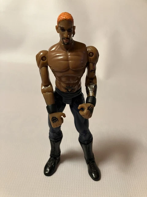 FIGURINE VINTAGE 2000 DENNIS RODMAN WCW WRESTLER Power Slam Marvel ...