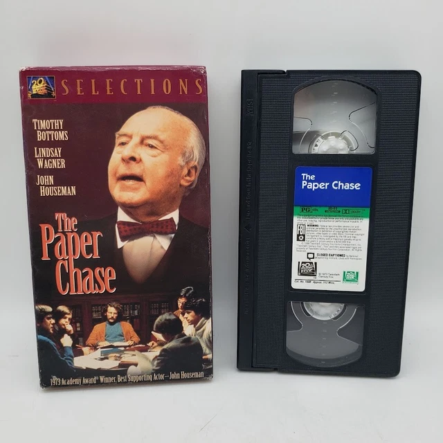 'THE PAPER CHASE' (VHS, 1973) Starring Timothy Bottoms & John Houseman ...