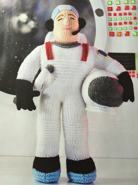 KNITTING PATTERN ALAN Dart astronaut space toy - To boldly go doll 35cm ...