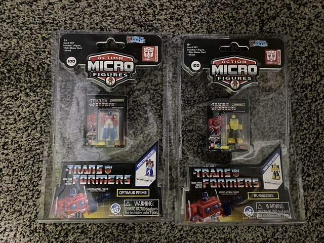 WORLD'S SMALLEST TRANSFORMERS Optimus Prime Micro & Bumblebee Action ...