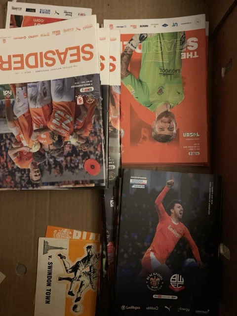 HUGE LOT OF Blackpool Fc Football Programmes 2000s Football Programmes ...