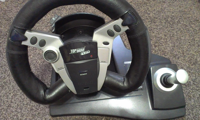 PS1/PS2/N64 TOP DRIVE Plus Digital/Anaolgue Steering Wheel No Pedals ...
