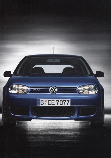 VW VOLKSWAGEN GOLF R32 4 IV Prospekt Brochure plus Preisliste 2002 74 ...