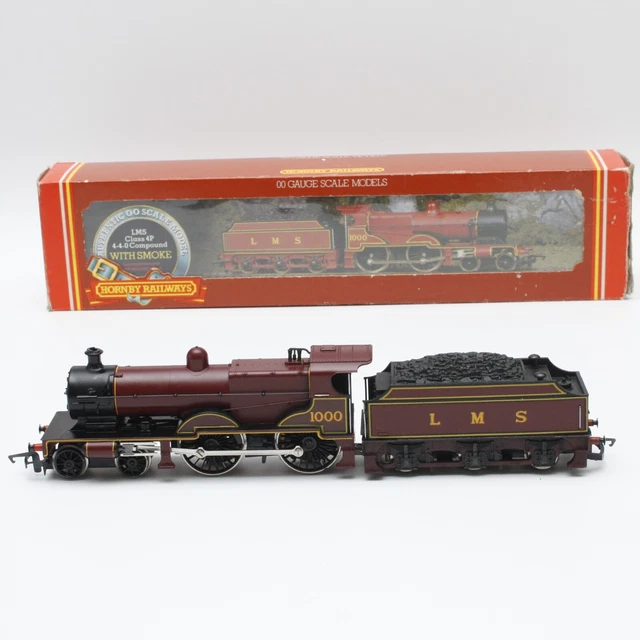 HORNBY OO GAUGE R376 LMS Class 4P Compound 4-4-0 Loco No 1000 Working ...