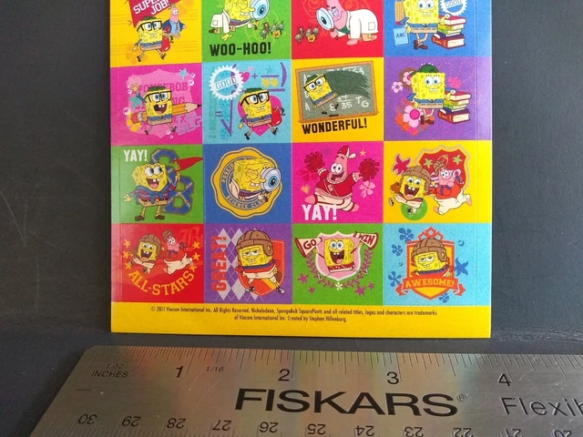 SPONGEBOB SQUAREPANTS STICKER Sheet NICKELODEON VIACOM 2011 $2.50 ...