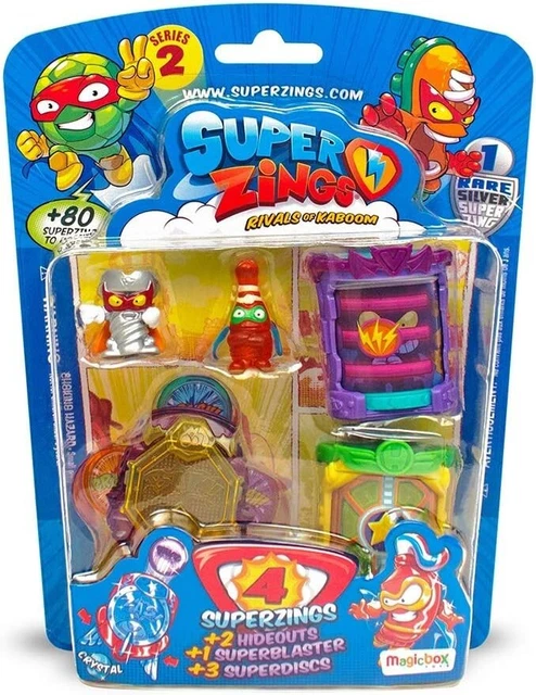 SUPER ZINGS SERIES 2 Blister pack with 4 Super Zings, 2 Launches & 1 ...