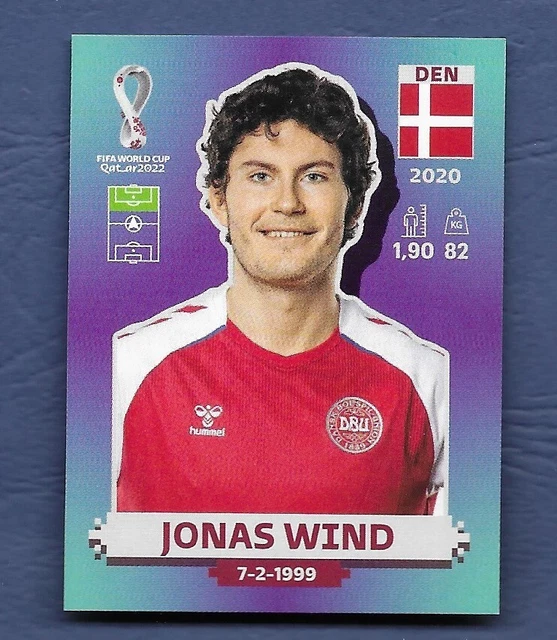 FIGURINA PANINI FIFA World Cup QATAR 2022 - DEN 20 - JONAS WIND - NUOVA ...