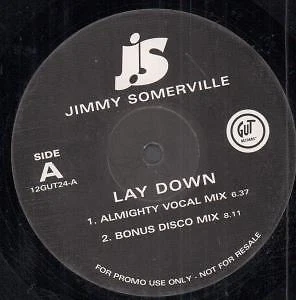 JIMMY SOMERVILLE LAY Down 12" vinyle UK Gut 1999 tout-puissant mix ...