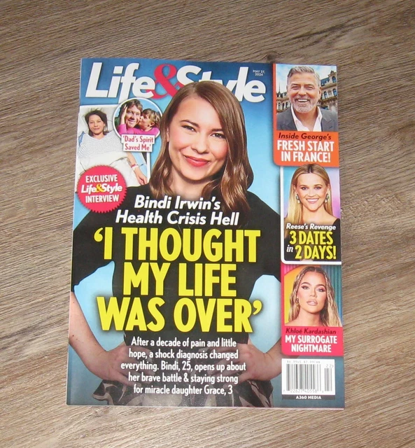 LIFE & STYLE 2024 magazine BINDI IRWIN Khloe Kardashian REESE ...