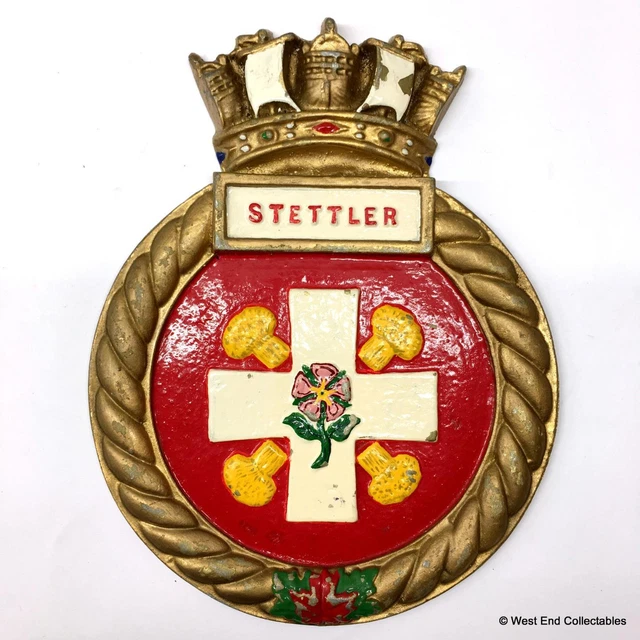 HMCS STETTLER FFE 311- Aluminium Tampion Royal Canadian Navy Plaque ...
