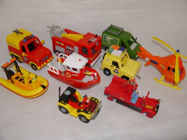 FIREMAN SAM VEHICLES_FIGURES_TITAN_JUPITER_VENUS_QUAD_VAN_BESSIE_BUY 4 ...