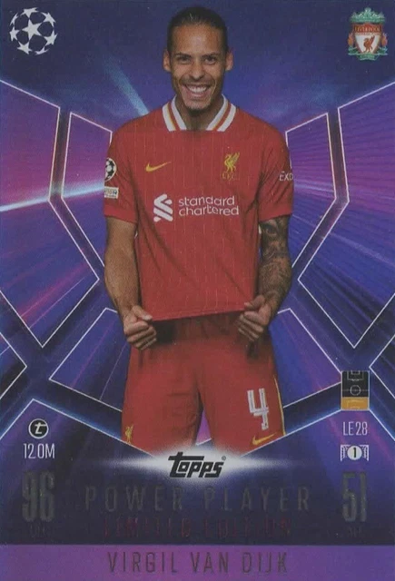 MATCH ATTAX CHAMPIONS League 2024/2025 LE28 Power Player Virgil van ...