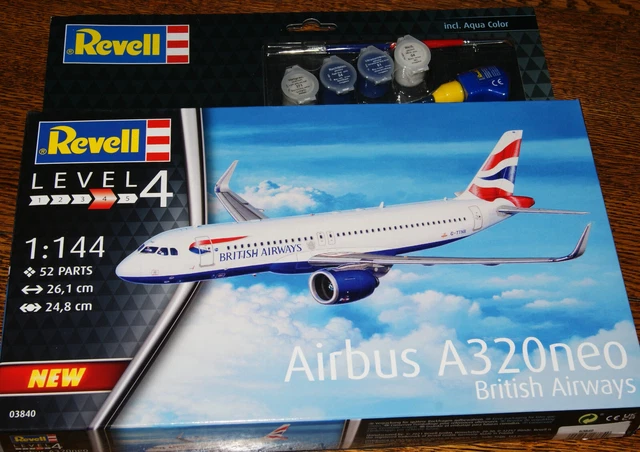 REVELL 03840 SET Modelli - Airbus A320 neo British Airways - Kit 1:144 ...