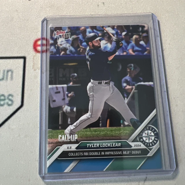 TYLER LOCKLEAR - Carta 2024 MLB TOPPS NOW 281 - 1° HIT DEBUTTO blu ...