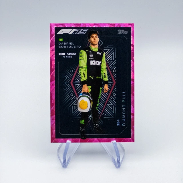 2025 TOPPS TURBO Attax Gabriel Bortoleto Diamond Pull pink + SK10 ...