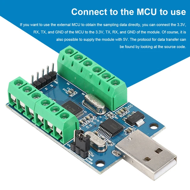 USB 10-KANAL 12-BIT AD Datenerfassungsmodul STM32 UART ADC Modul/ EUR 8 ...