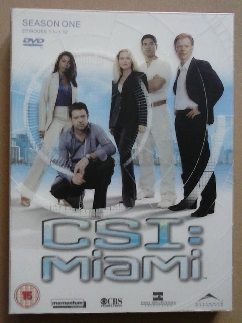 CSI: MIAMI SEASON 1 DVD - Season One - Episodes 1.1 - 1.12 - David ...