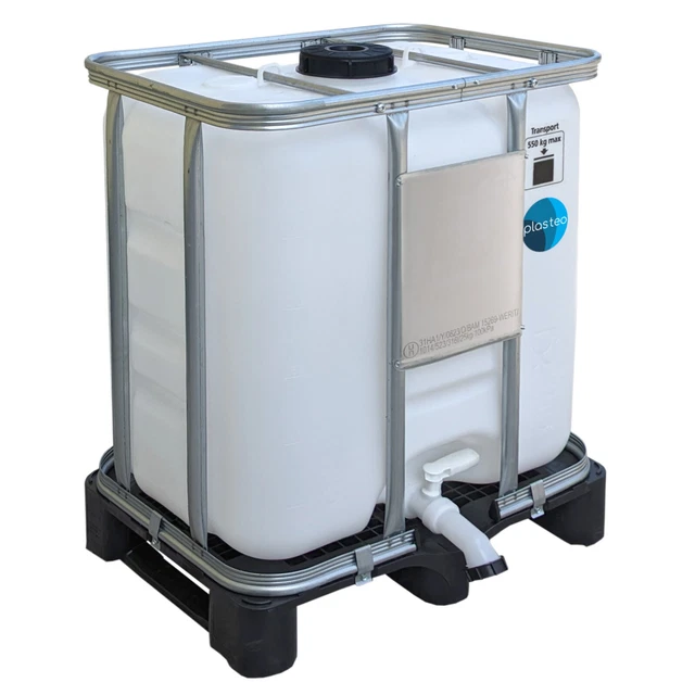 300 LITER IBC Container auf PE-Palette Wassertank Wassersammler ...