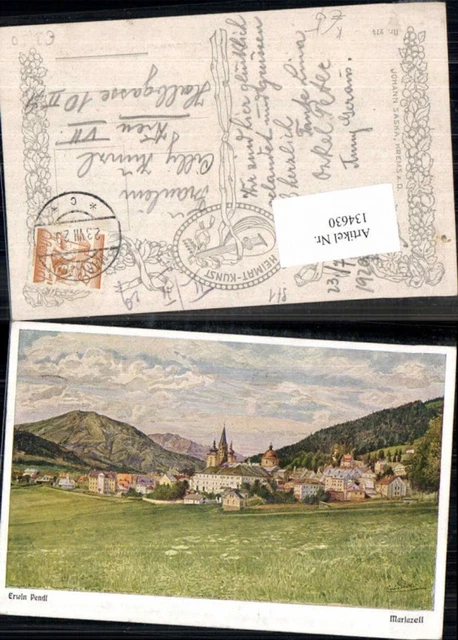 134630,ERWIN PENDL MARIAZELL Totale Künstlerkarte EUR 5,00 - PicClick DE