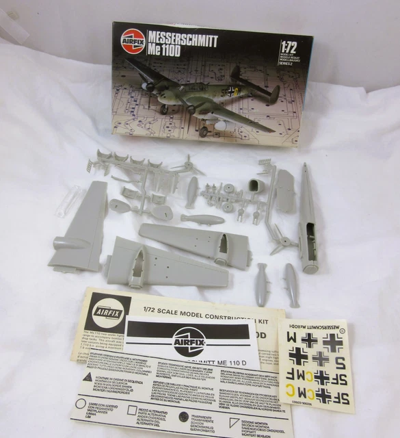 MESSERSCHMITT ME 110D Airfix 902006 Scale 1:72 £9.00 - PicClick UK