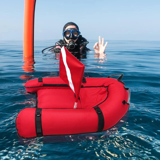 DIVING FLOAT BUOY Inflatable Surface Marker Buoy Scuba Dive Flag Float ...