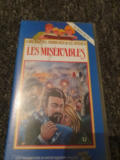 LES MISERABLES VHS Playtime Cartoon Animated Video Tape £11.99 ...