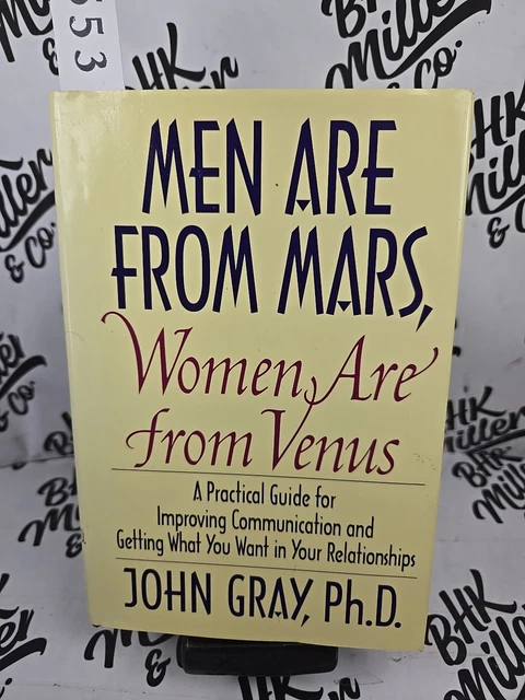 MEN ARE FROM Mars Women Are from Venus 1992 First Ed. + Dust Jacket ...