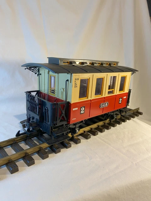 LGB 30211 G Scale (Gauge 1) Red/Cream 2nd Class Bavarian passenger coach £46.48 - PicClick UK