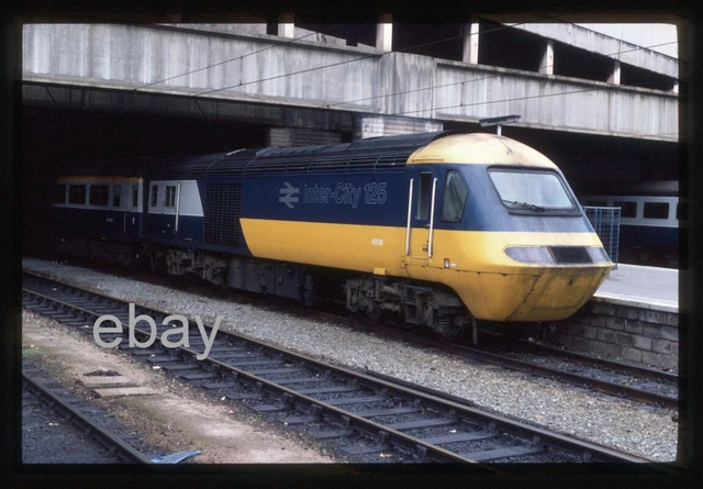 ORIGINAL 35MM SLIDE- HST Class 43-43128 (rear)(43181 lead) 12:45 Plym-Newcastle £14.44 - PicClick UK