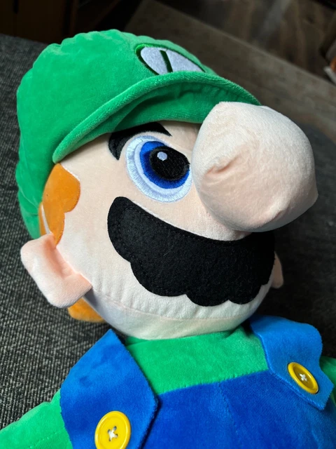 SUPER MARIO BROS Plush 22” Soft Toy Large LUIGI £10.78 - PicClick UK